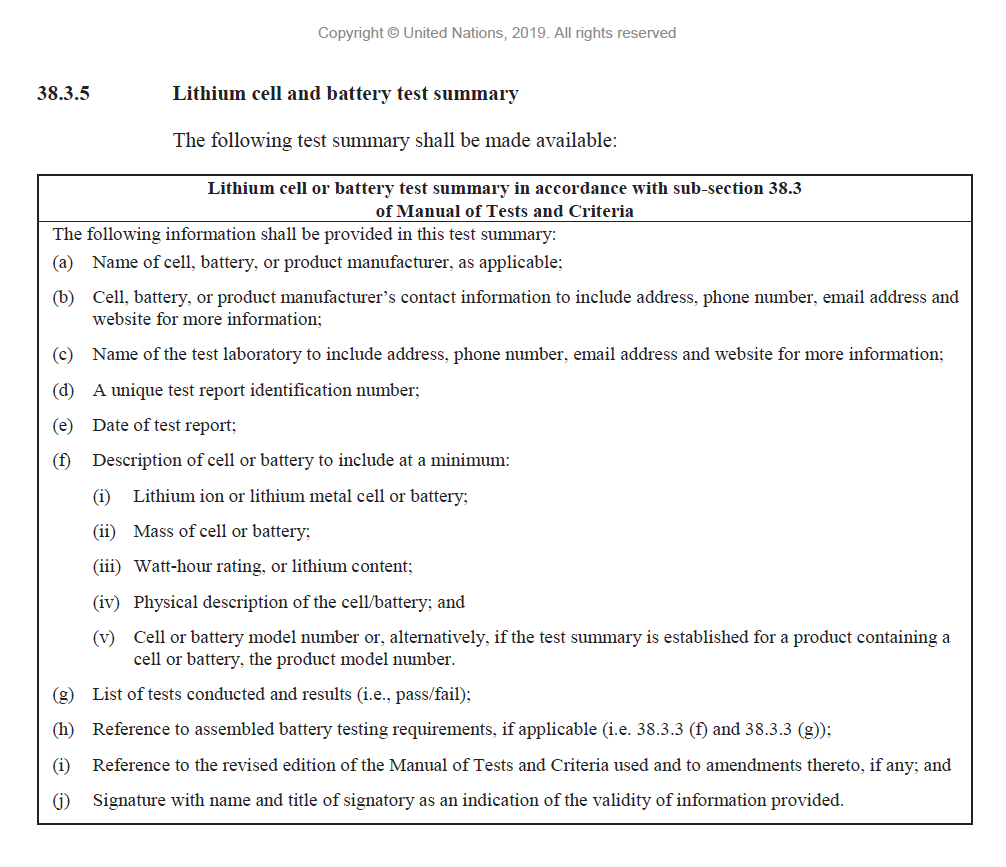 What is UN 38.3? - Petra Blog